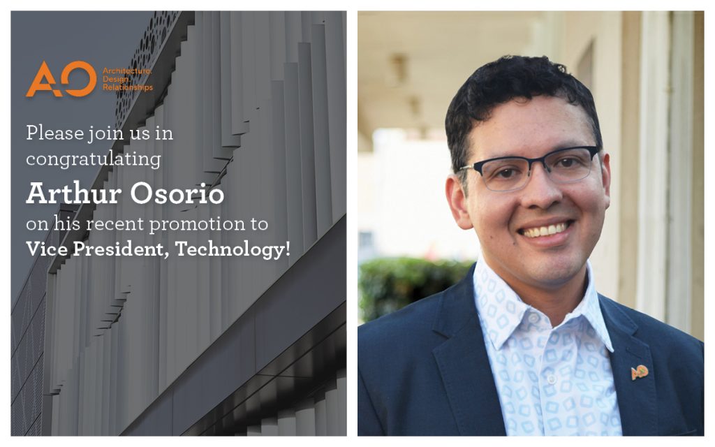 On the Move: Arthur Osorio Promoted to Vice President of Technology