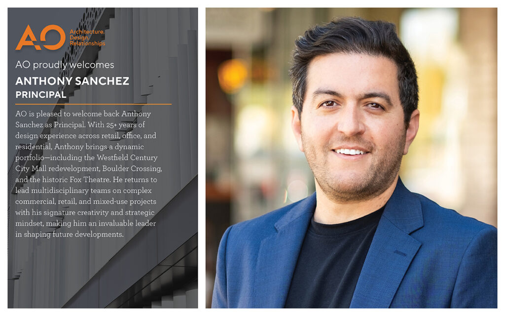 AO Welcomes Back Anthony Sanchez as Principal - AO | Architecture ...